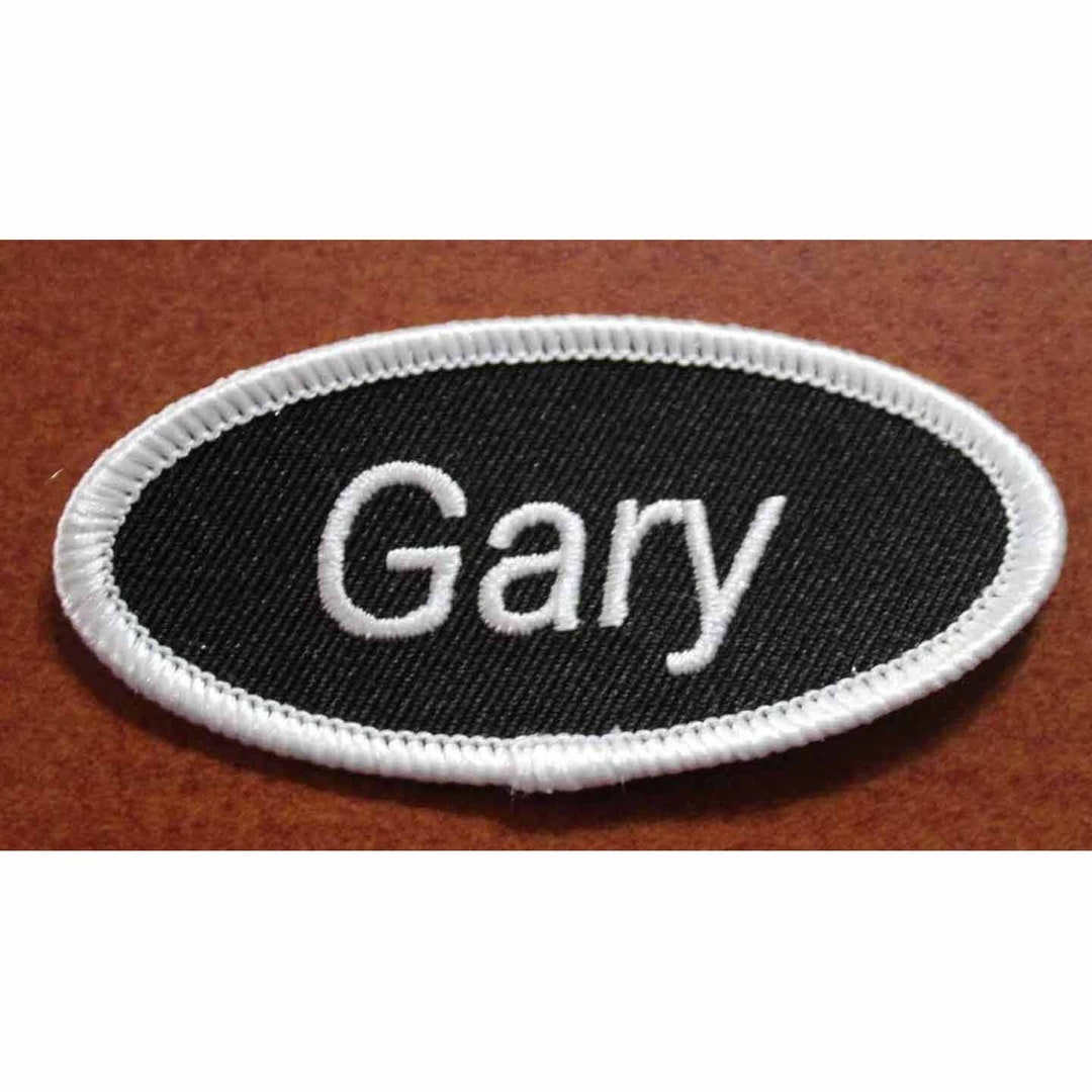 Gary Name Tag Iron on Patch 3 INCH for Uniform Work Shirt Mechanic - Etsy