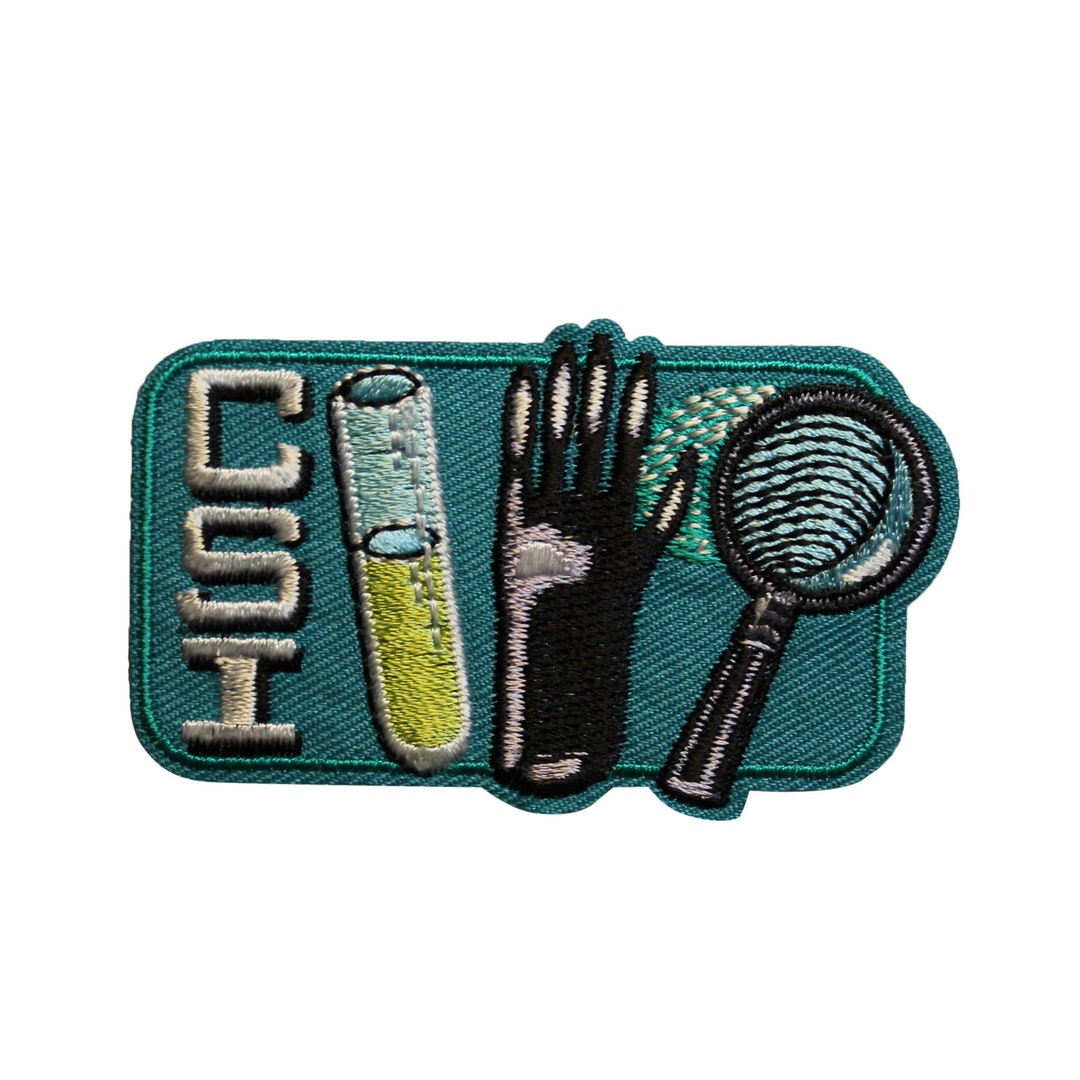 CSI Embroidered Iron on Patch Crime Scene Investigation Boys Girls Kids ...