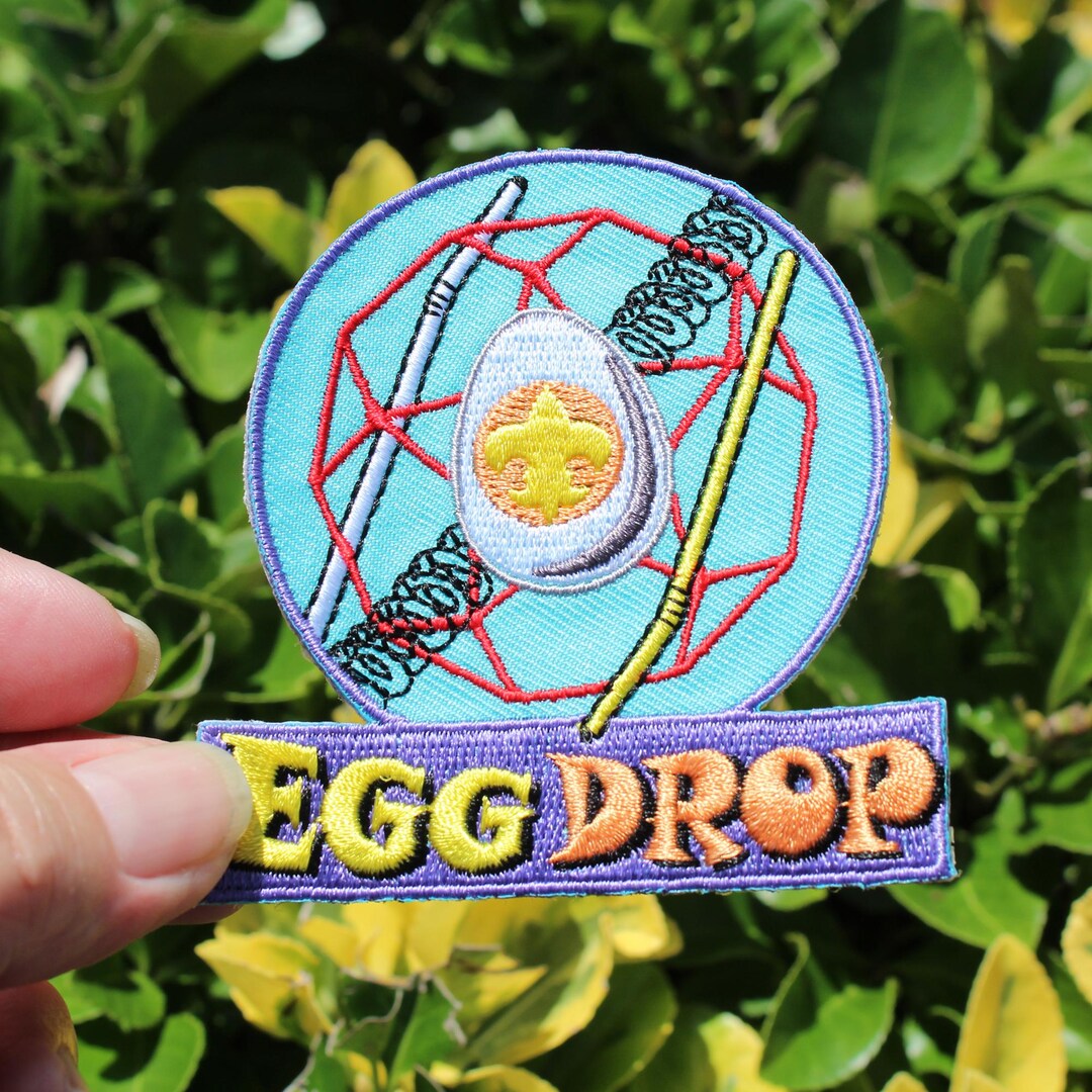 Egg Drop Officially Licensed BSA Boy Scouts Embroidered Activity Patch ...