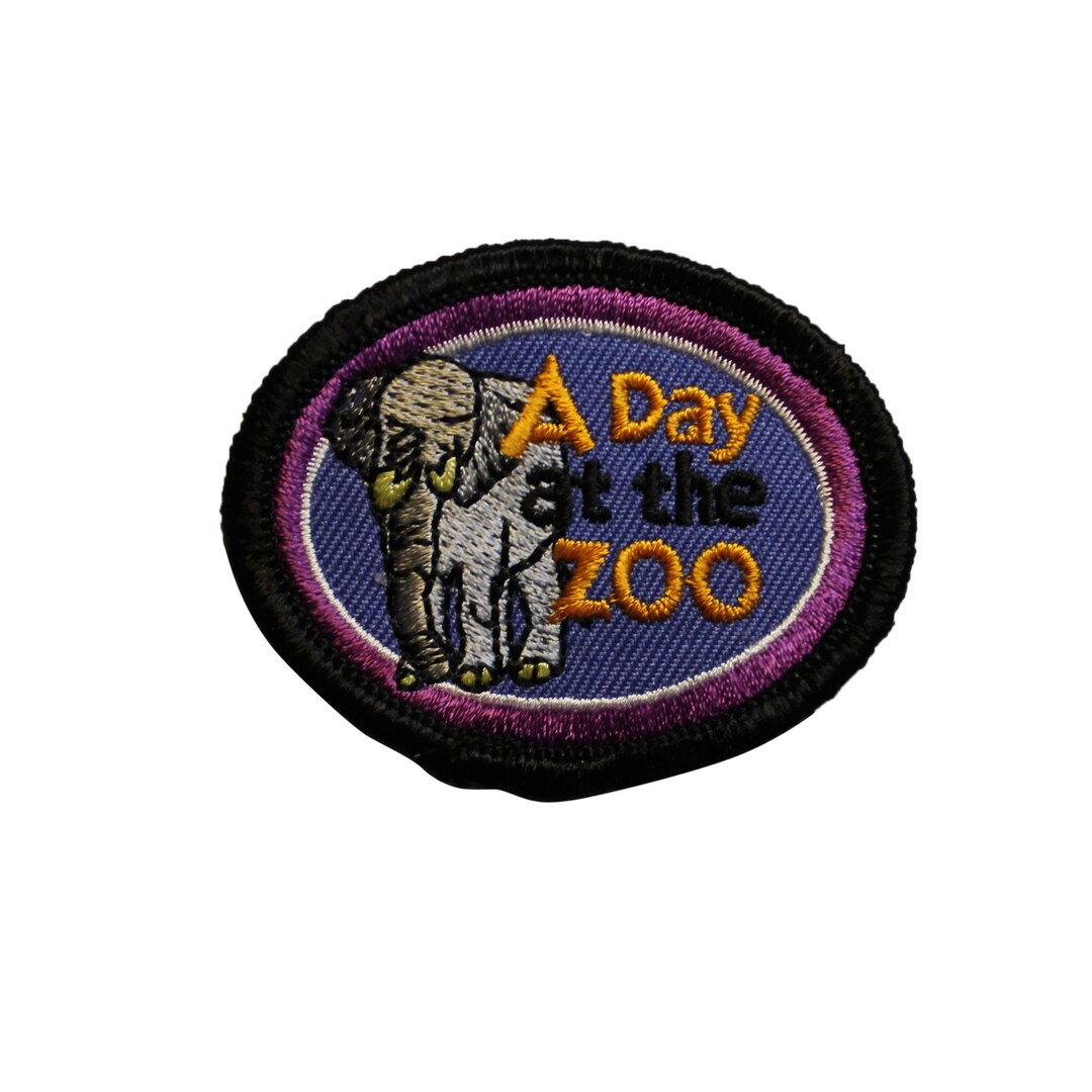 A Day at the Zoo Embroidered Iron on Patch Animals Nature Insects - Etsy