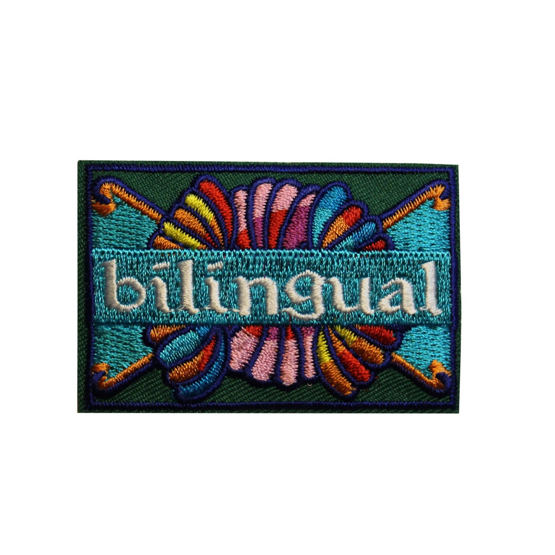 Bilingual Embroidered Iron on Patch Officially Licensed - Etsy