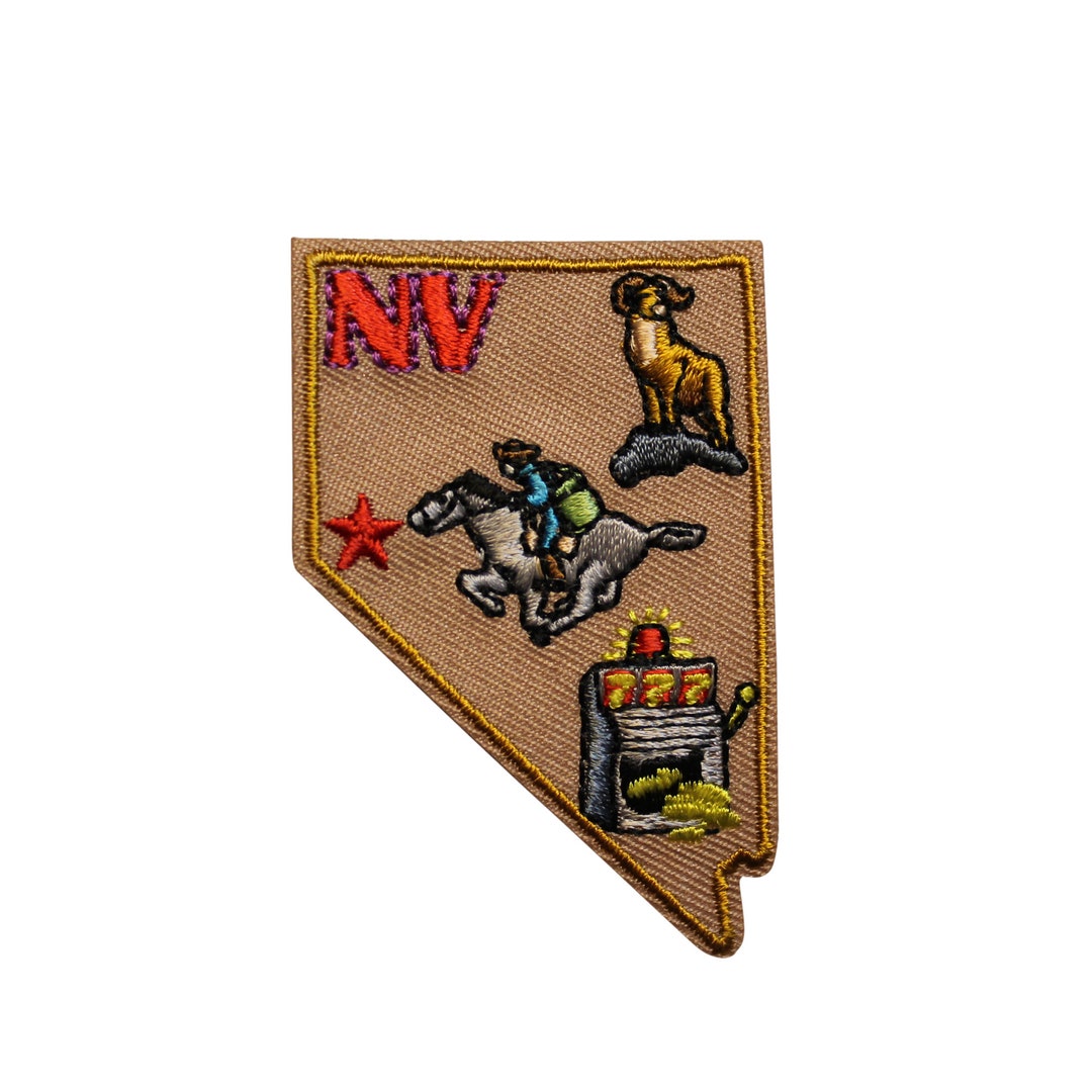 Nevada Embroidered Iron on Patch 2 INCH US State Travel Souvenir - Etsy
