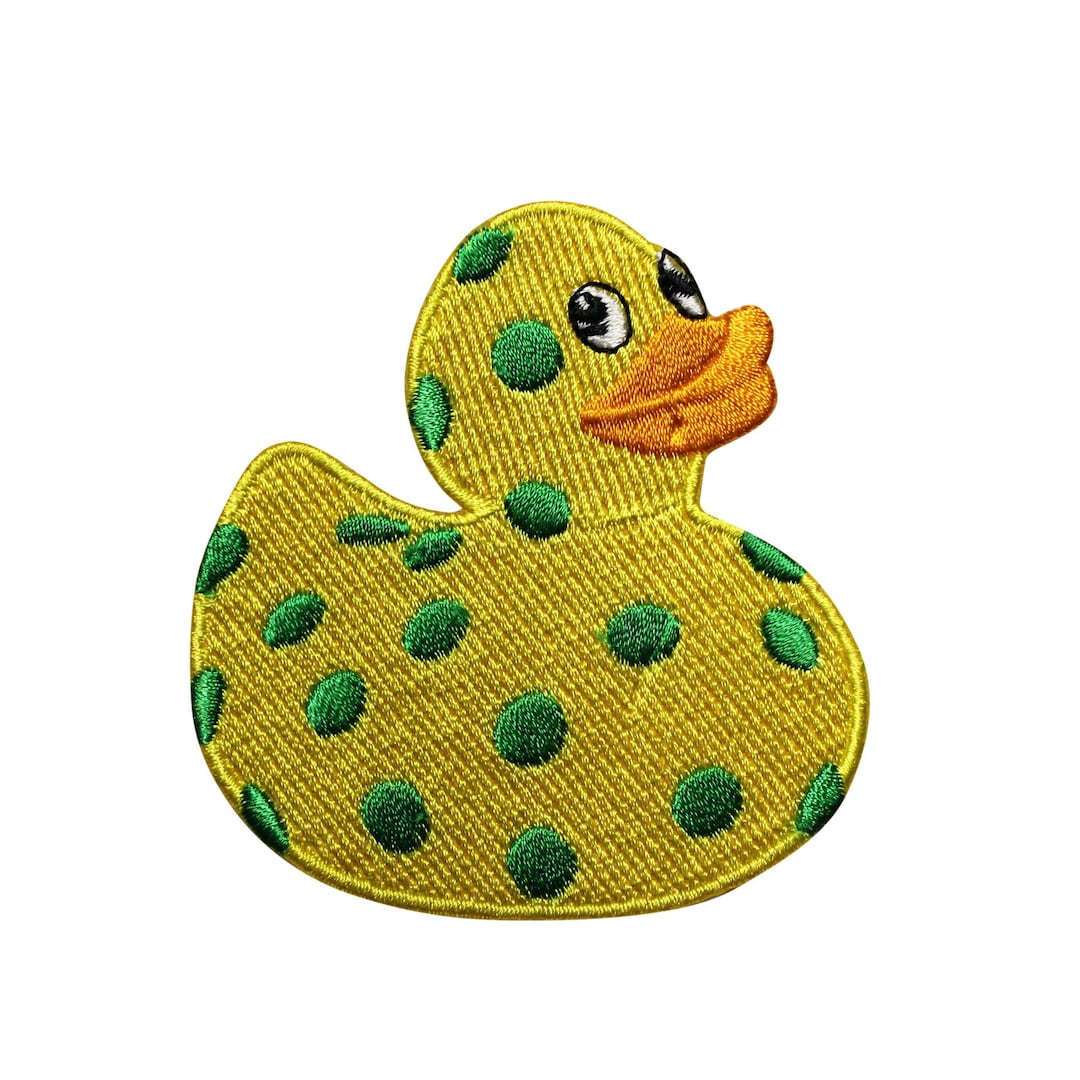 Rubber Ducky Embroidered Iron on Patch Kids Boys Girls Childs Childrens ...