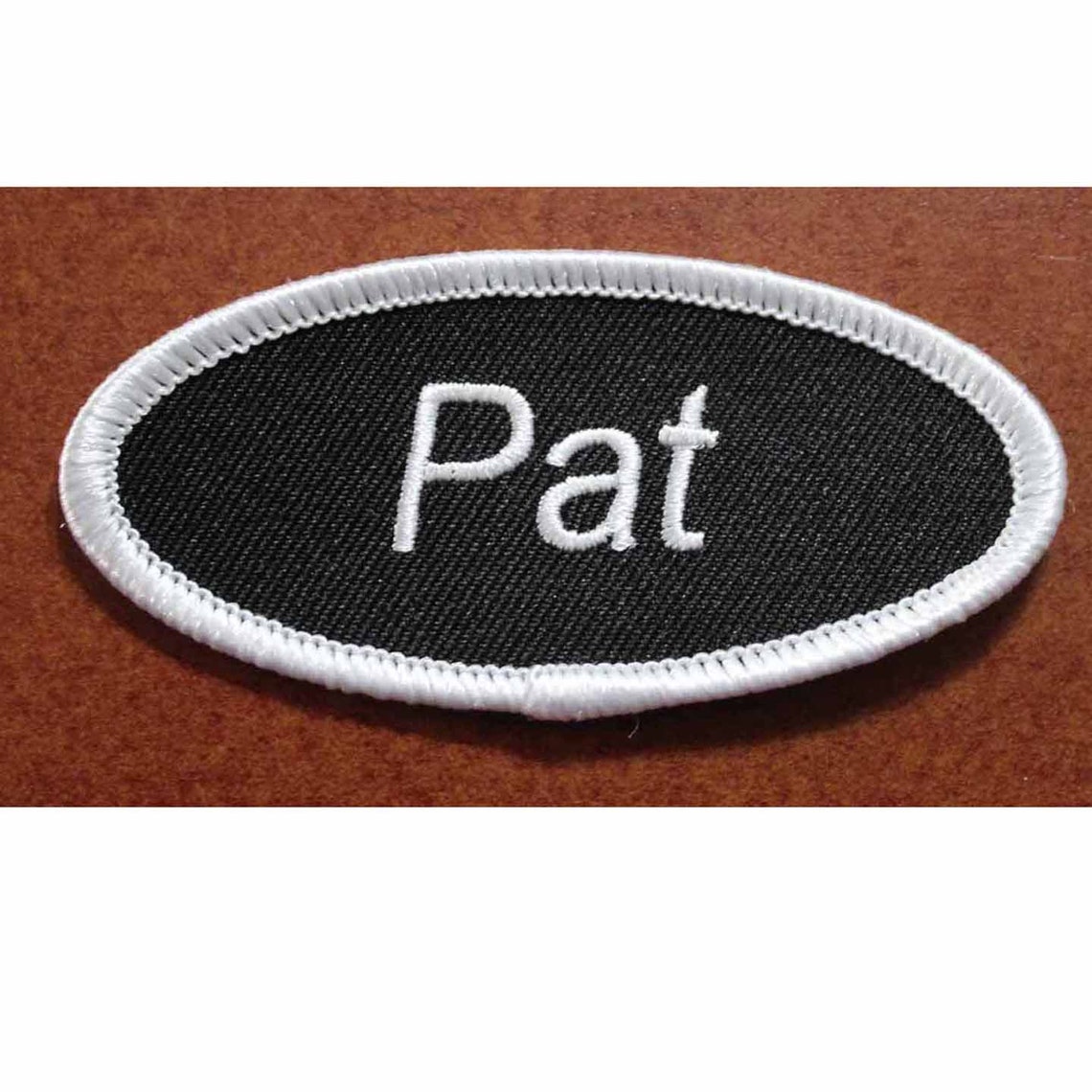 Pat Name Tag Iron on Patch 3 INCH for Uniform Work Shirt - Etsy