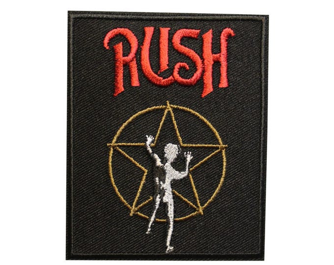 Rush Logo Oversized Embroidered Patch | Iron on Appliqué | Large Patch ...
