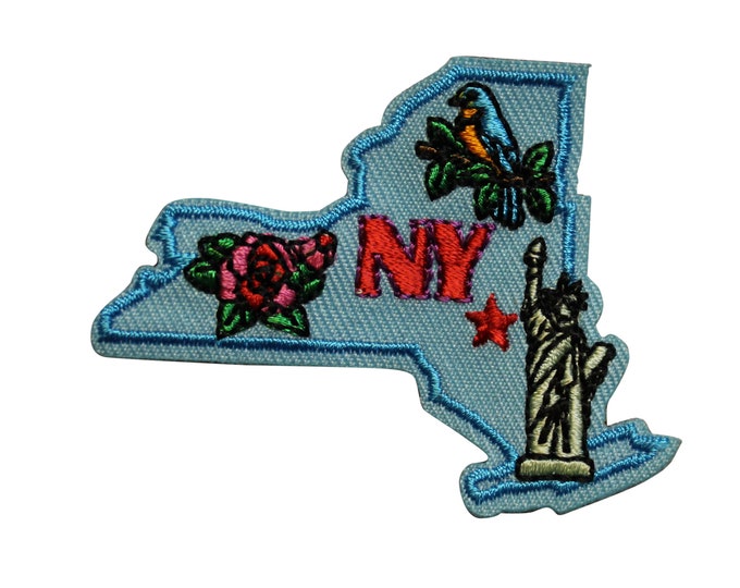 Tiny, New York State Patch Any Color Custom Made - Etsy