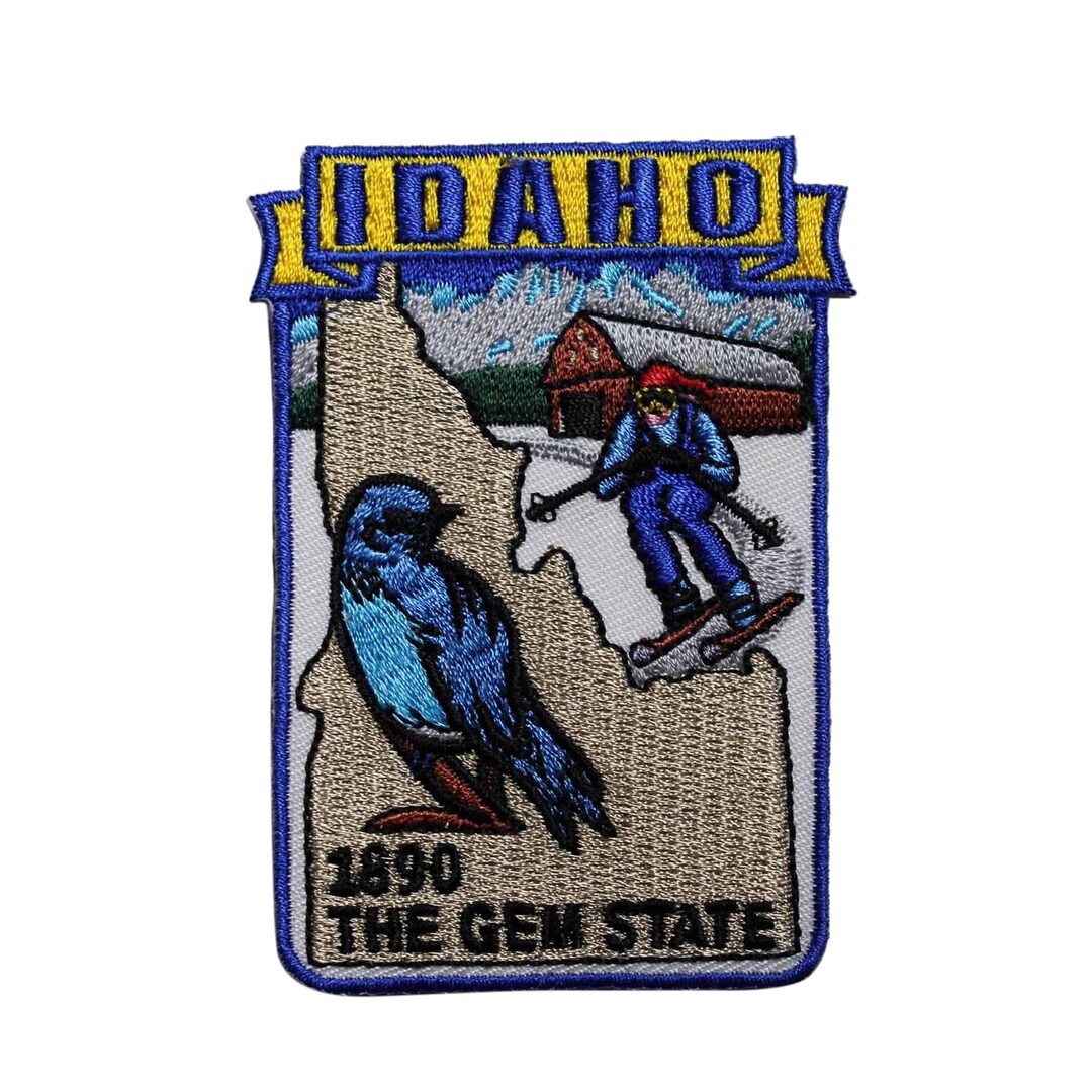 State of Idaho Embroidered Iron on Patch Travel Souvenir the - Etsy
