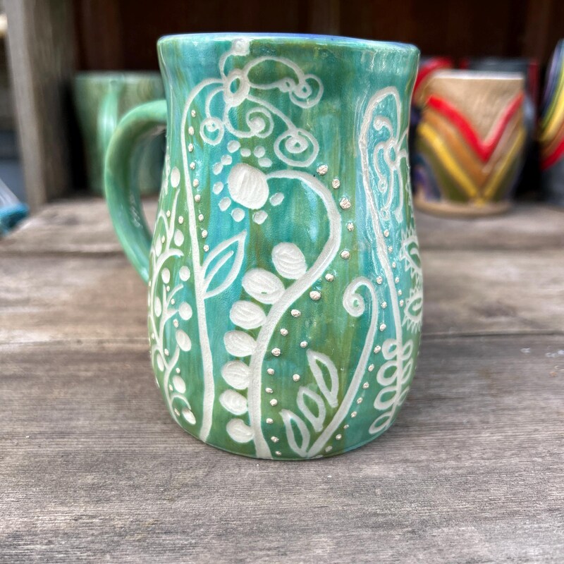 Sgraffito Mug - Etsy