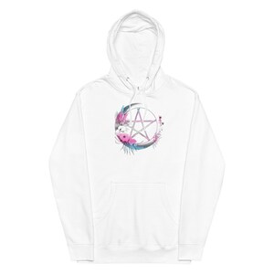 Transgender Pentagram Unisex Midweight Hoodie, Trans Pride Flag Colors ...