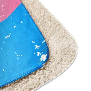 Distressed Transgender Flag Sherpa Blanket Trans Pride Flag - Etsy