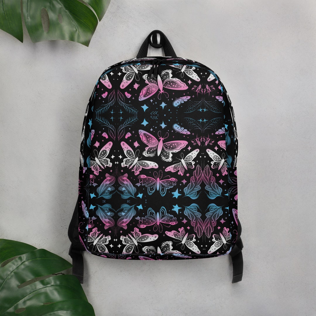 Transgender Monarch Butterflies Minimalist Backpack, Trans Pride Flag ...