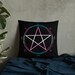 Transgender Pentacle Throw Pillow Trans Pride Flag Pentagram - Etsy