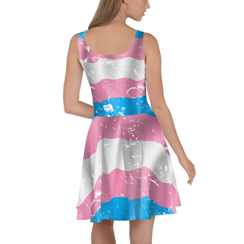Distressed Transgender Pride Flag Skater Dress Trans is - Etsy