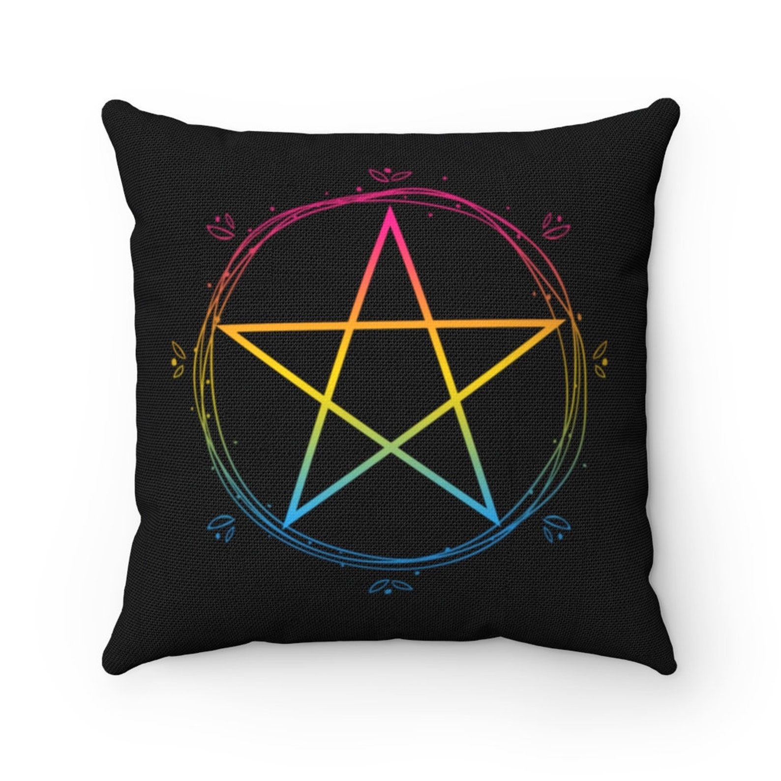 Pansexual Pentacle Pillow Pan Pride Flag Pentagram Throw | Etsy