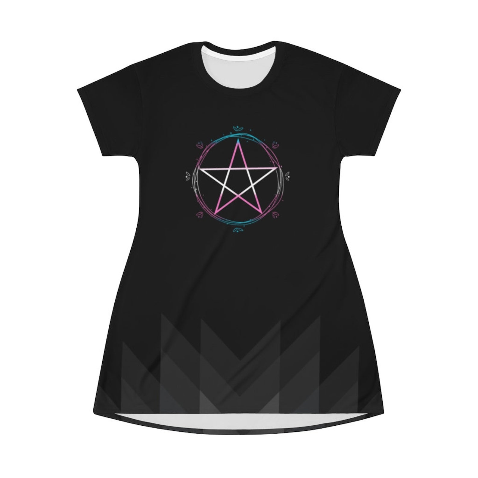 Transgender Pentacle Tshirt Dress Trans Pride Pentagram | Etsy