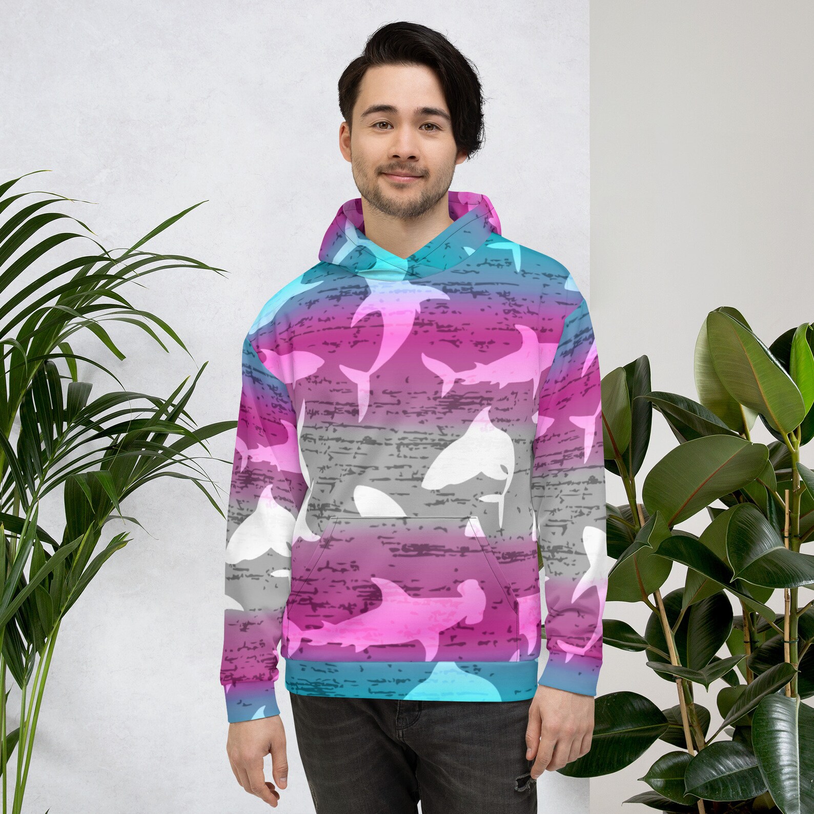 Distressed Transgender Sharks Unisex Hoodie Trans Pride Flag - Etsy
