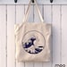 OCEAN Wave Bag, KANAGAWA Wave, Japanese Wave Bag, Japanese Tote, Wave ...