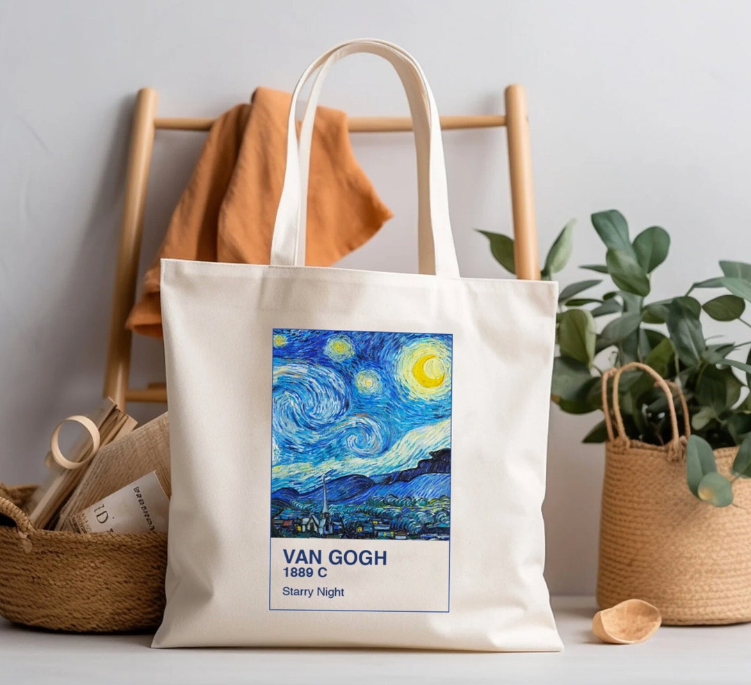 STARRY NIGHT Tote Bag, Vincent Bag,starry Night Bag,vincent Van Gogh ...