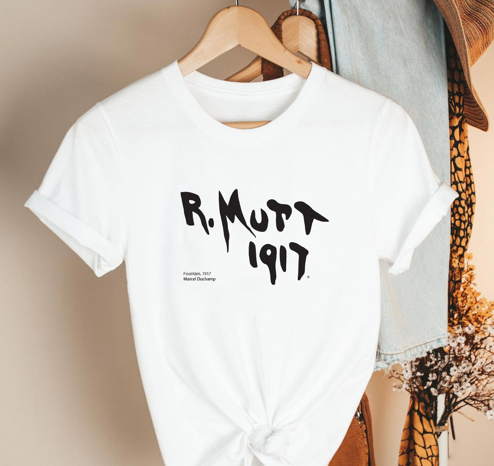 R. Mutt 1917, Fountain by Marcel Duchamp, DADA Tee, Duchamp Tee, Artist Tee,marcel Duchamp,r ...