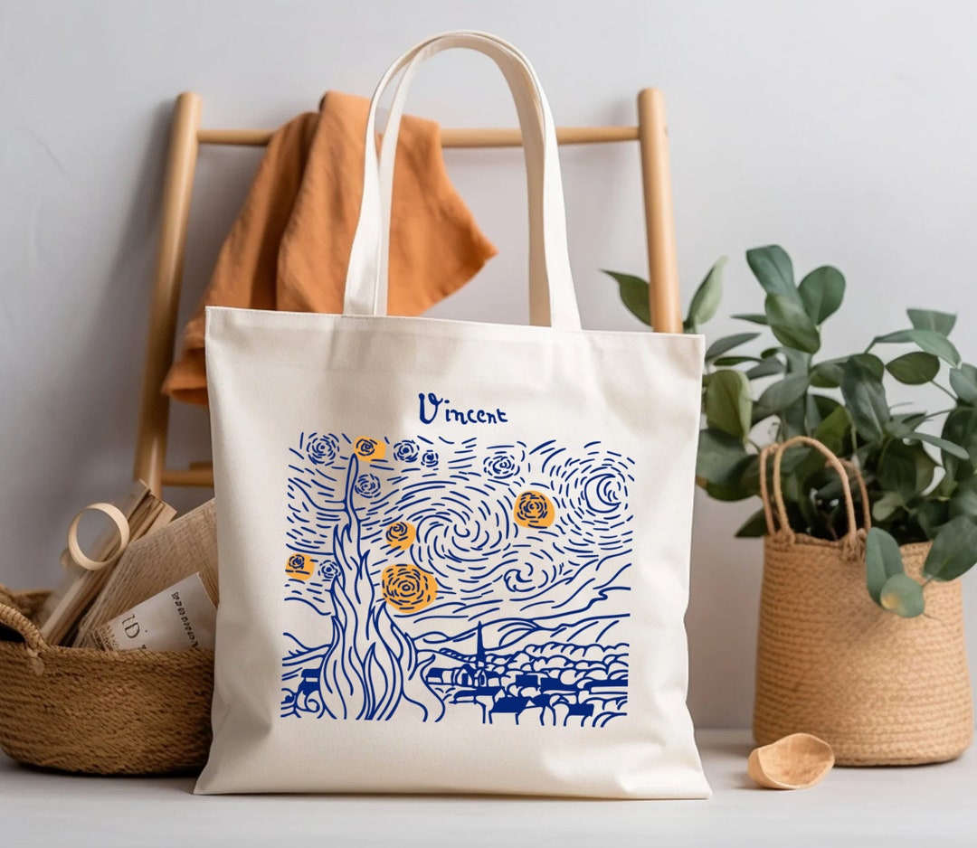 THE STARRY NIGHT 1889 Bag, Vincent, Vincent Van Gogh, Starry Night, Van ...