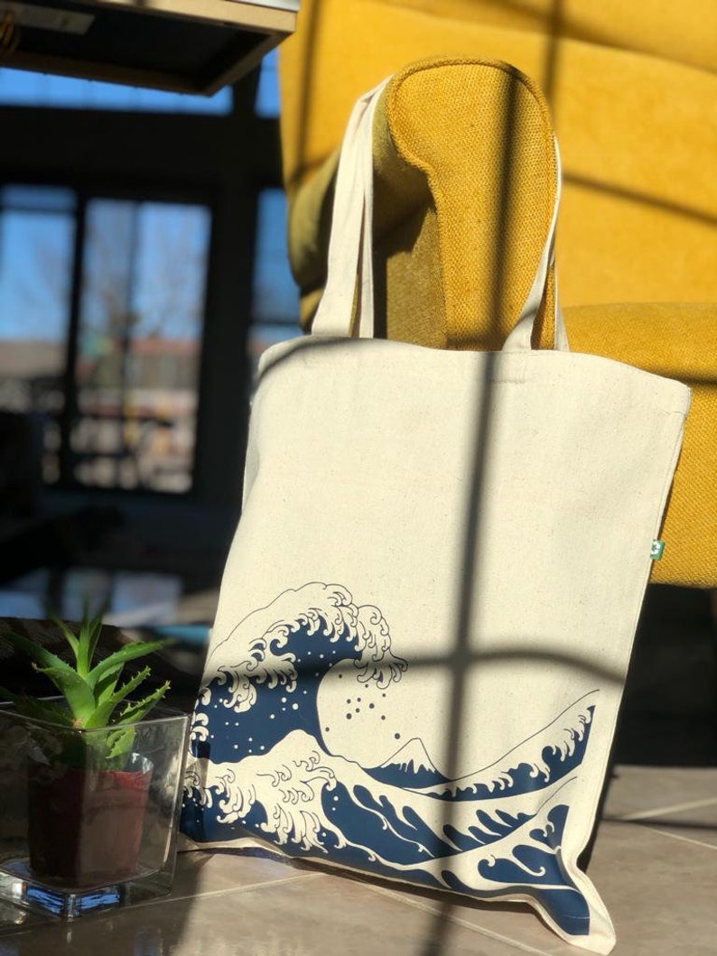 OCEAN Wave Bag KANAGAWA Wave Japanese Wave Bag Japanese | Etsy