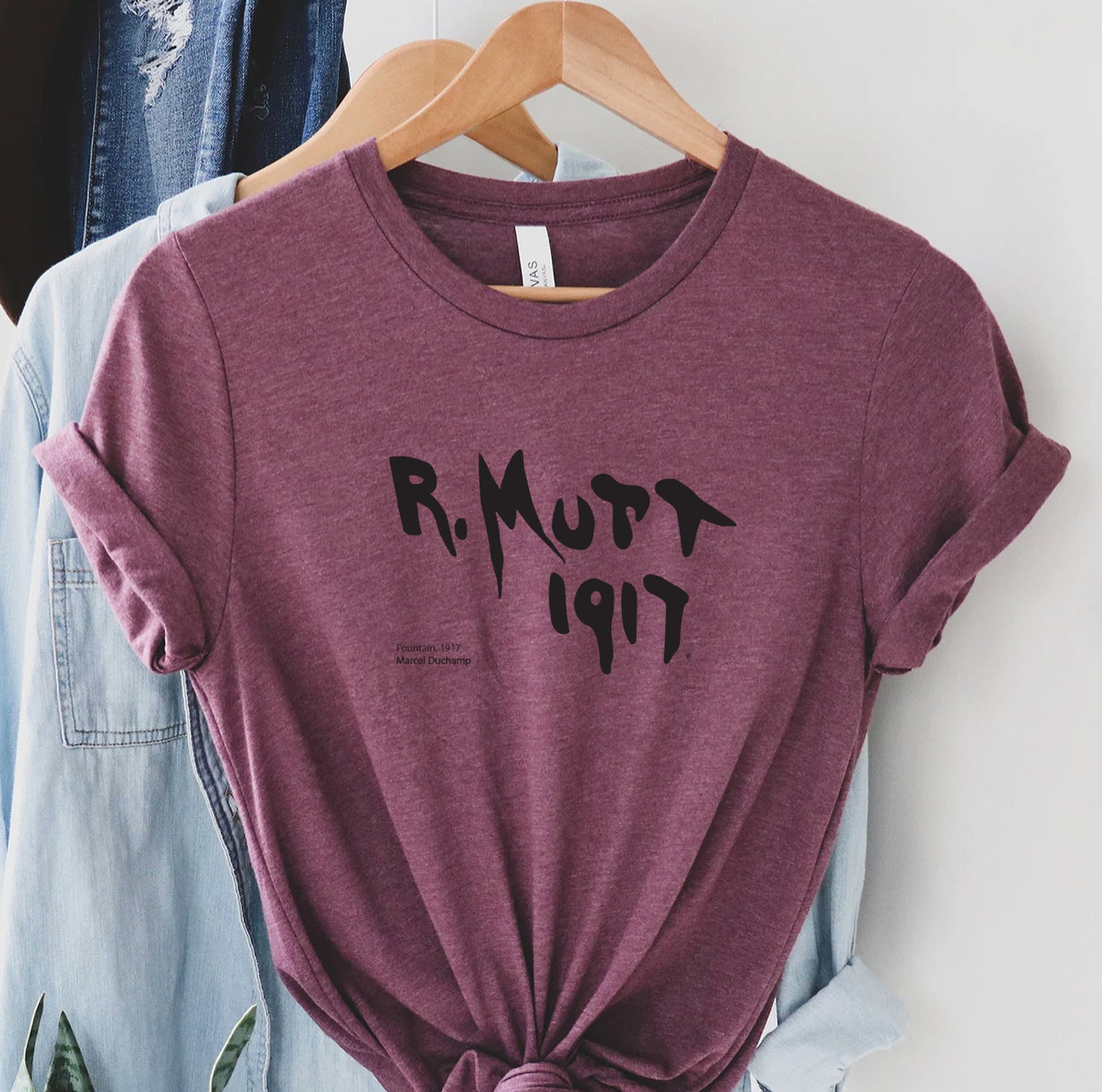 R. Mutt 1917, Fountain by Marcel Duchamp, DADA Tee, Duchamp Tee, Artist Tee,marcel Duchamp,r ...