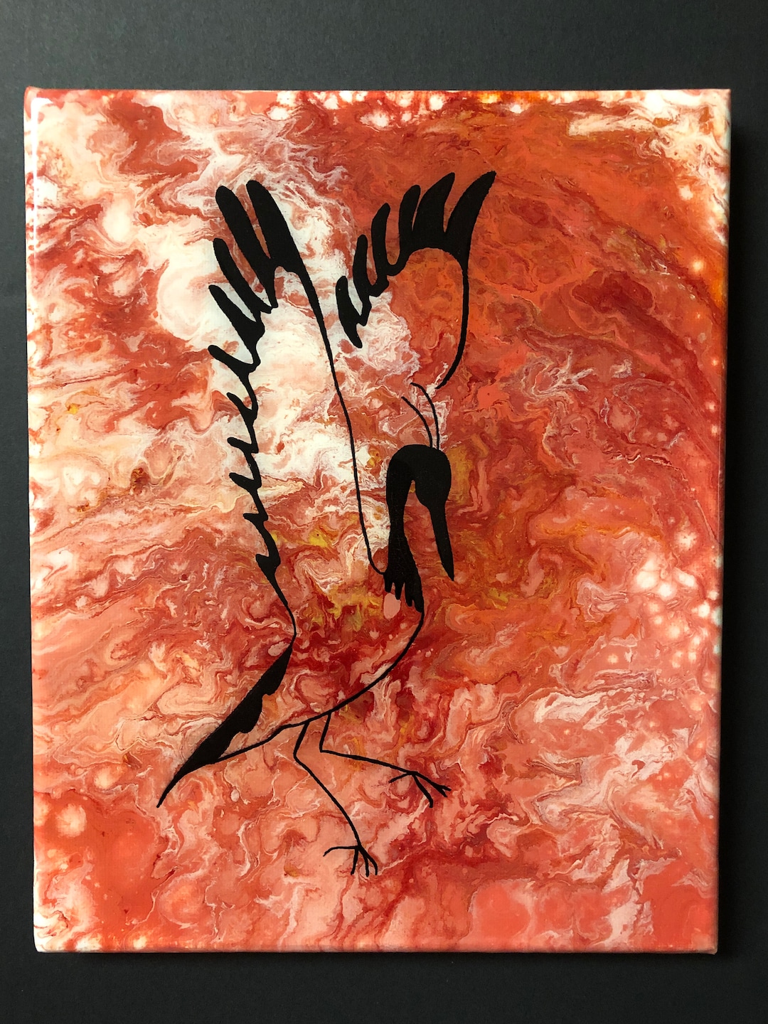 Crane on Acrylic - Etsy