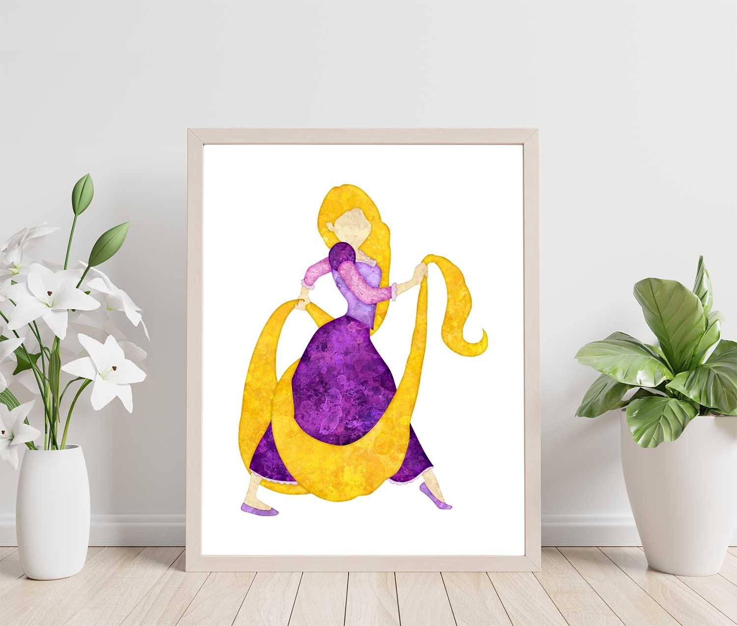 Tangled printable wall art rapunzel wall art digital | Etsy