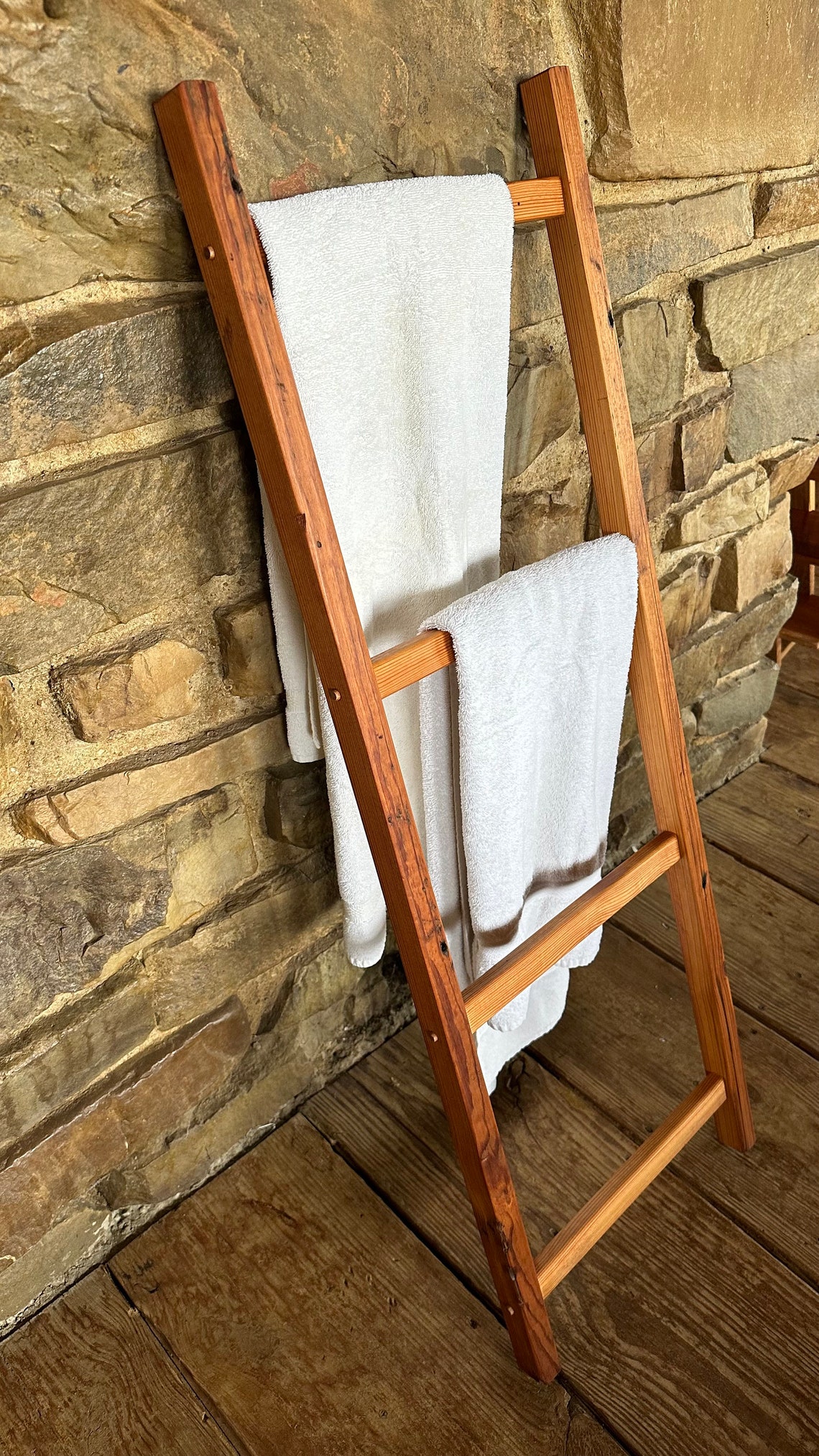 Decorative Wooden Ladder, Farmhouse Wood Ladder, Blanket Ladder ...