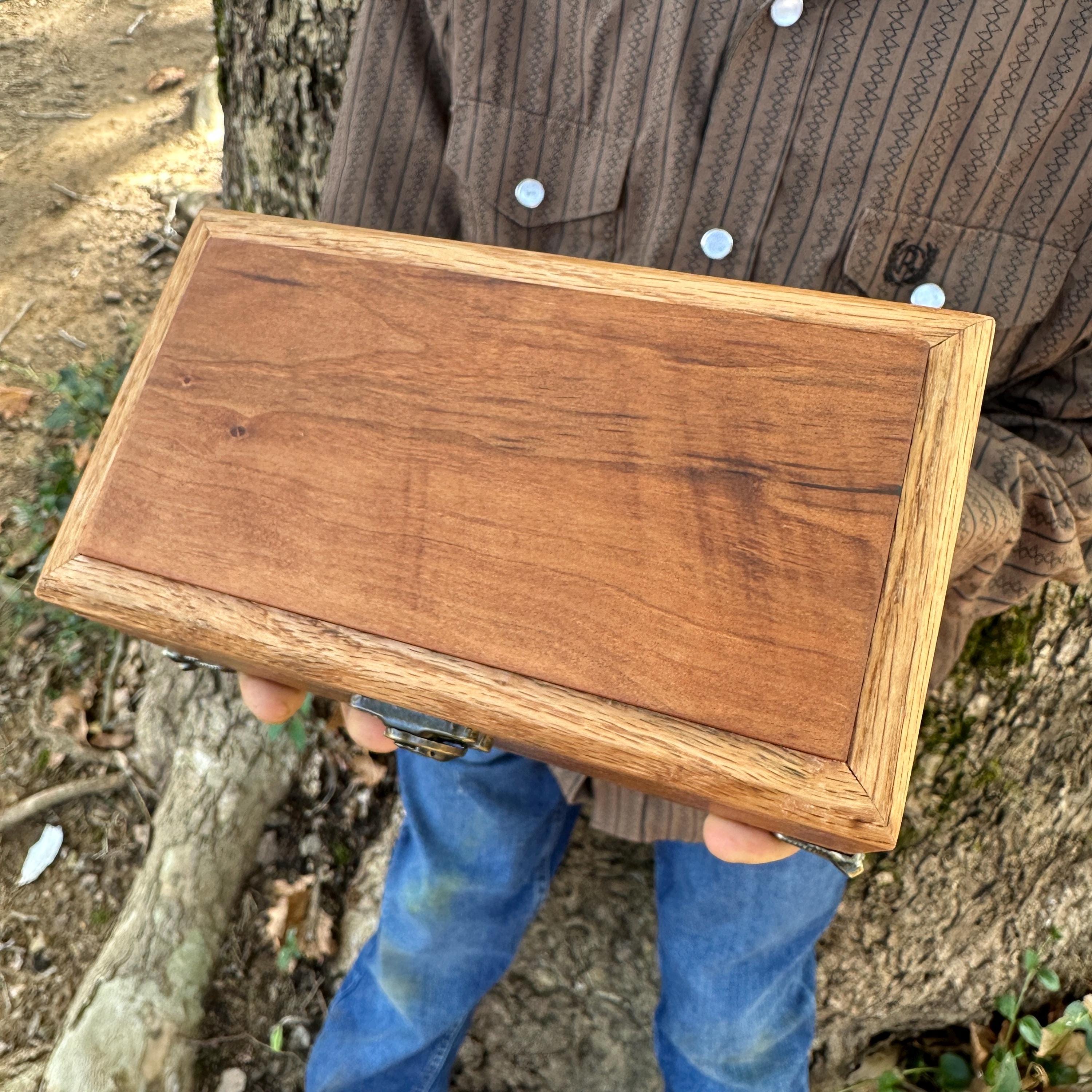 Wooden Box, Oak Box, Trinket Box, Jewelry Box, Gift Box, Reclaimed Wood ...