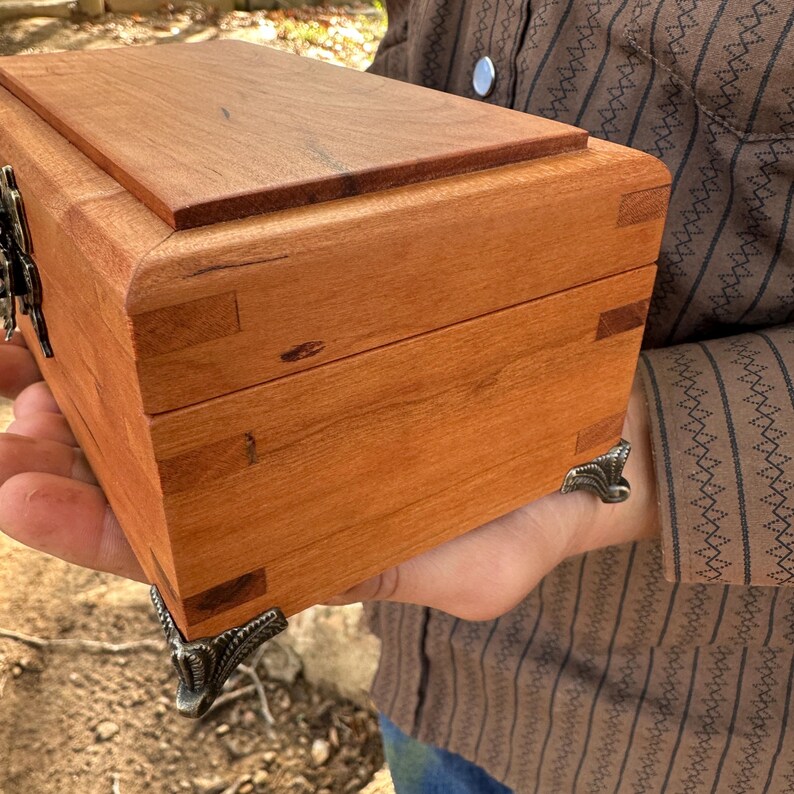 Wooden Box, Cherry Wood Box, Trinket Box, Jewelry Box, Gift Box ...