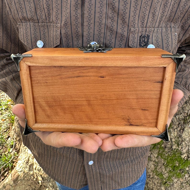 Wooden Box, Cherry Wood Box, Trinket Box, Jewelry Box, Gift Box ...