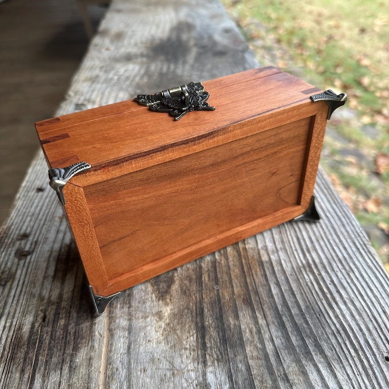 Wooden Box, Cherry Wood Box, Trinket Box, Jewelry Box, Gift Box ...