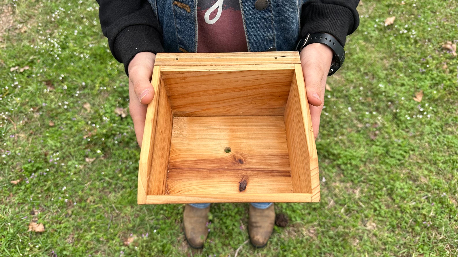 Window Planter Box, Wooden Window Box, Flower Box, Hanging Plant Box ...