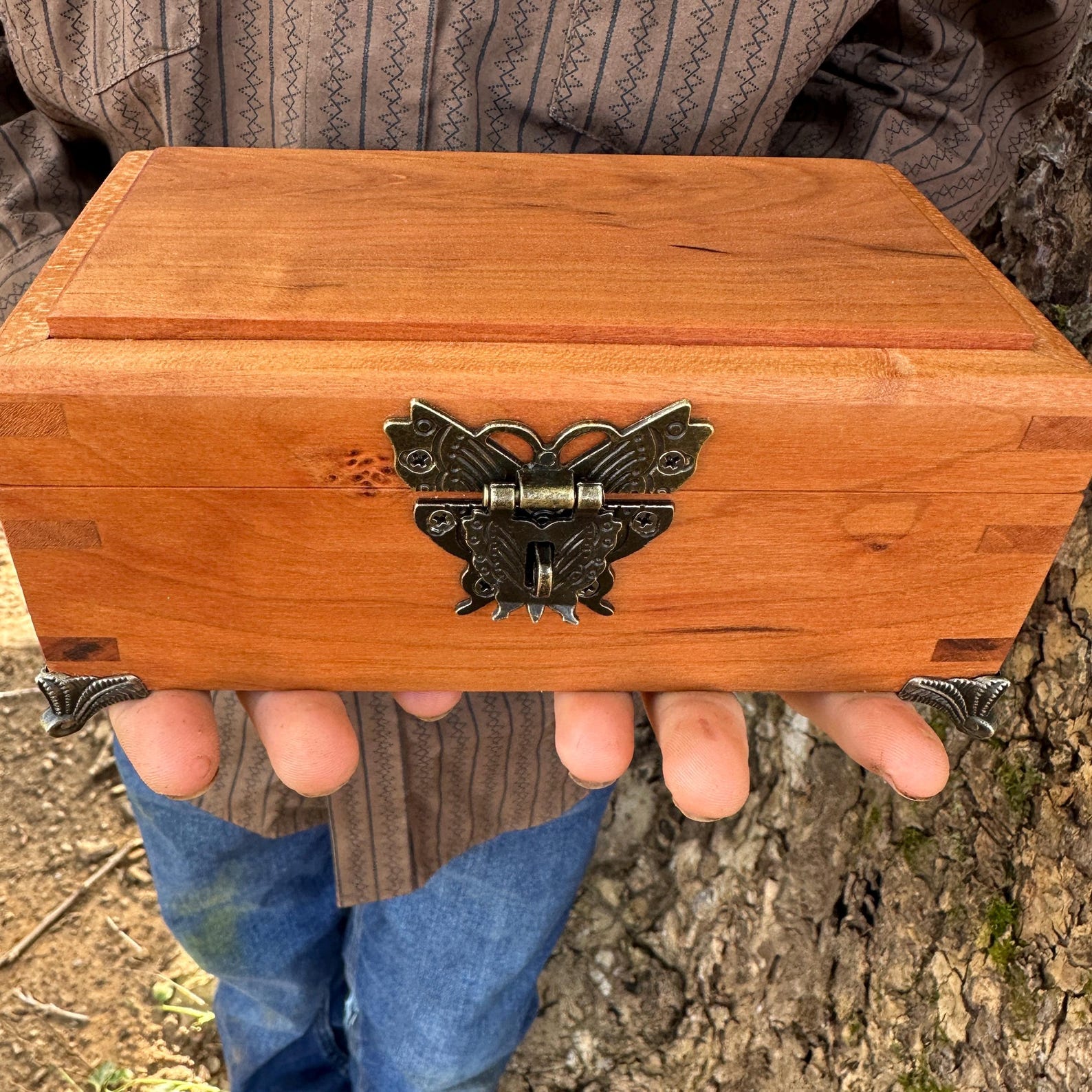 Wooden Box, Cherry Wood Box, Trinket Box, Jewelry Box, Gift Box ...