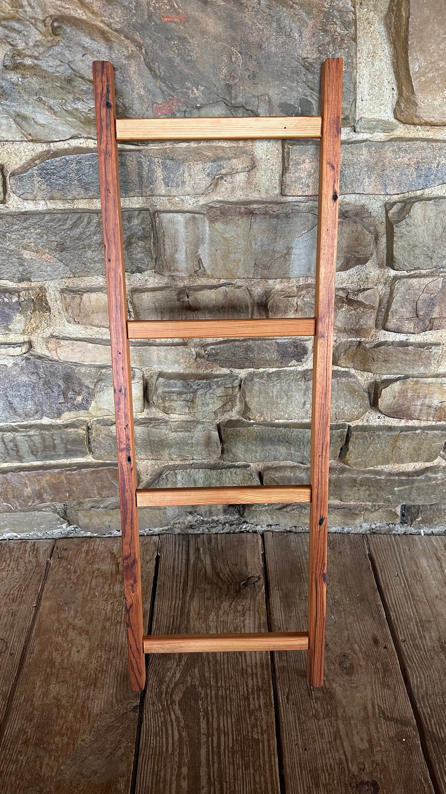 Decorative Wooden Ladder, Farmhouse Wood Ladder, Blanket Ladder ...