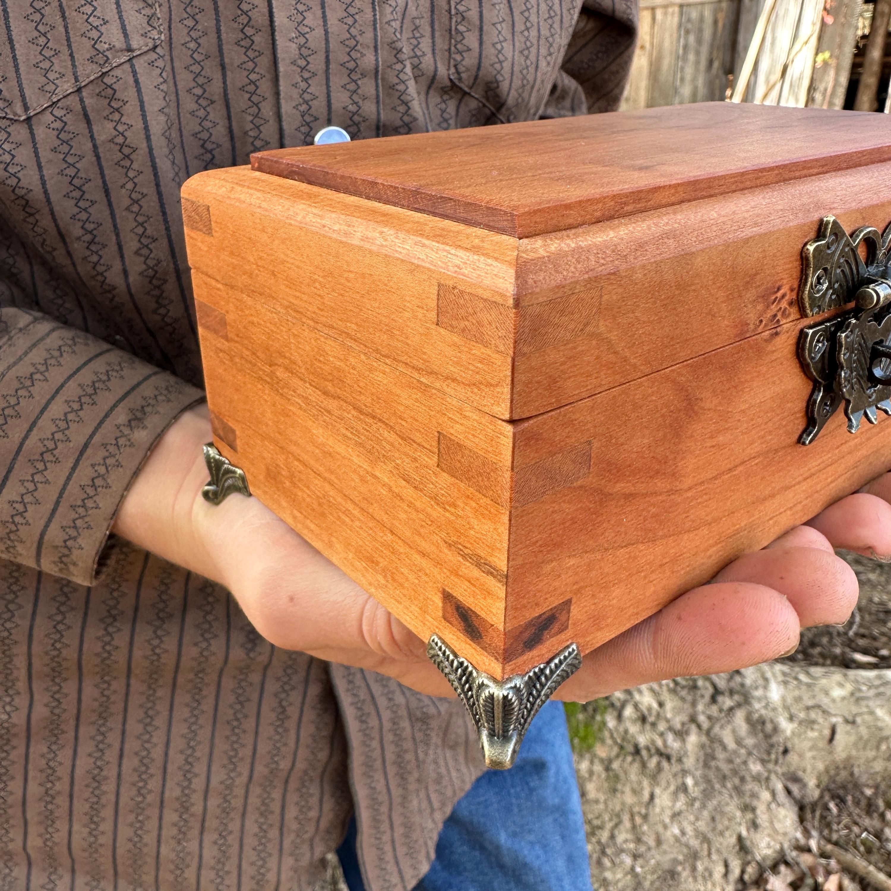 Wooden Box, Cherry Wood Box, Trinket Box, Jewelry Box, Gift Box ...