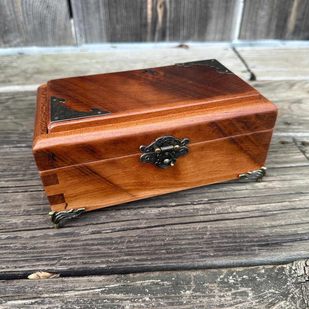 Wooden Box, Cherry Wood Box, Trinket Box, Jewelry Box, Gift Box ...