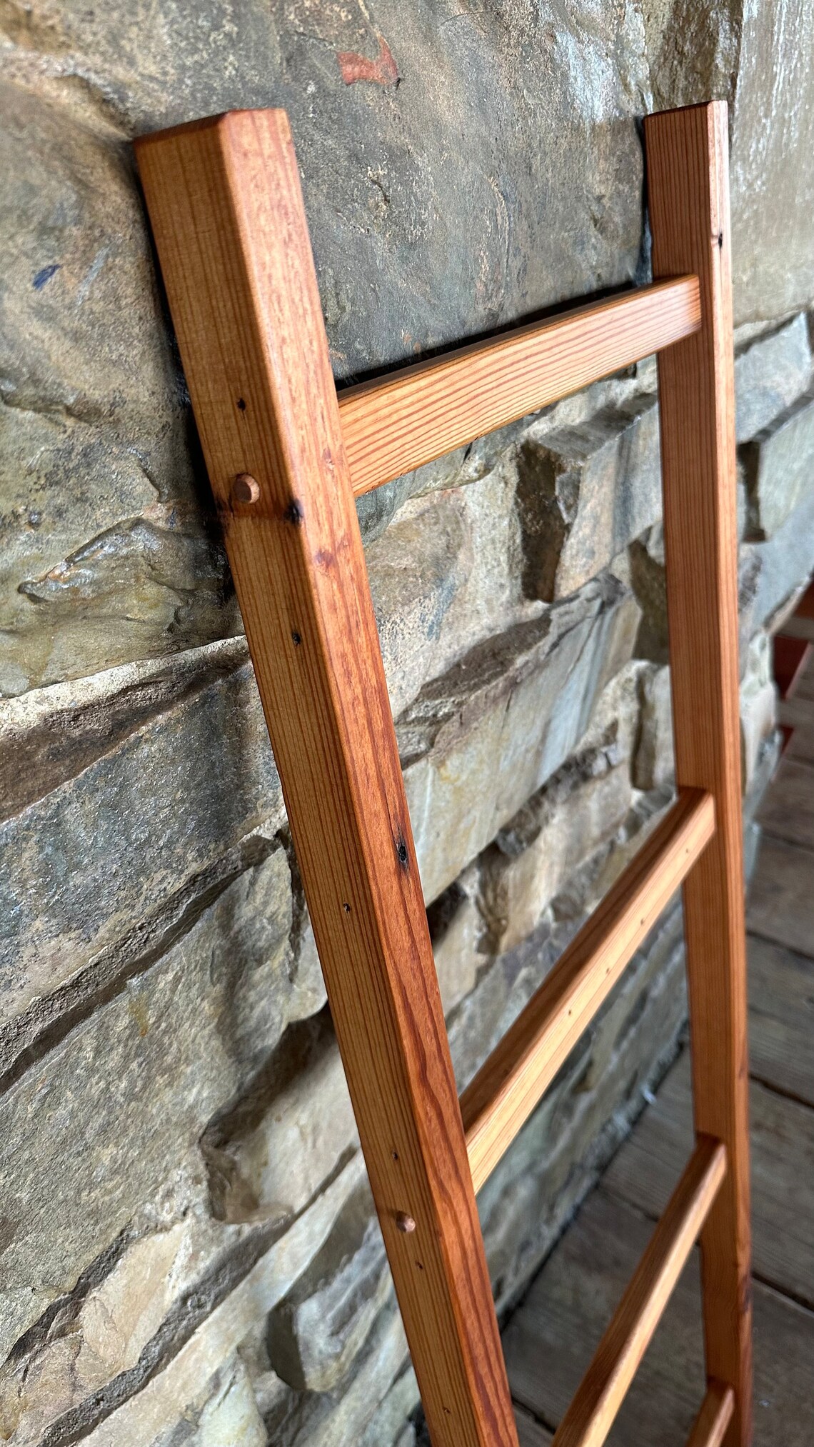 Decorative Wooden Ladder, Farmhouse Wood Ladder, Blanket Ladder ...