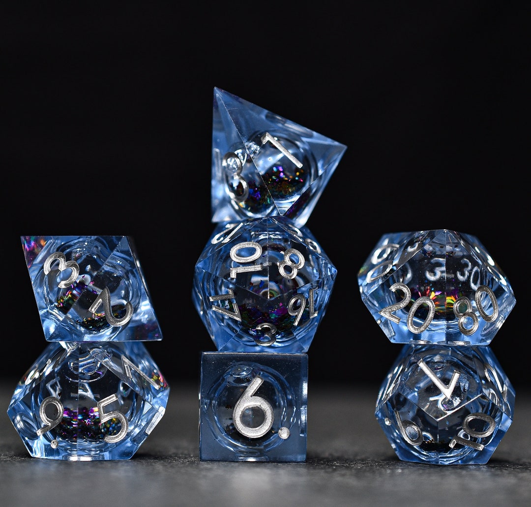 Confetti Portal Liquid Core Sharp Edge Dungeons & Dragons Dnd Dice Set ...