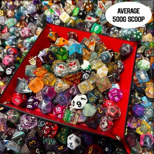 Mystery Bulk Random Dice Scoop | Mixed Dnd Polyhedral Scoop of Dice ...