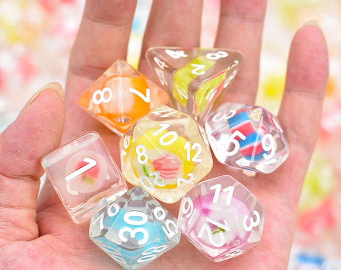 Candy Dice, Real Candy Inside - Fun D&D Dice Set - Quirky Dnd Gift ...
