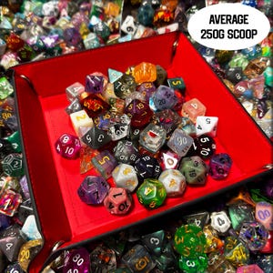 Mystery Bulk Random Dice Scoop | Mixed Dnd Polyhedral Scoop of Dice ...