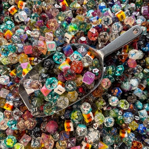 Mystery Bulk Random Dice Scoop Mixed Dnd Polyhedral Scoop of Dice ...