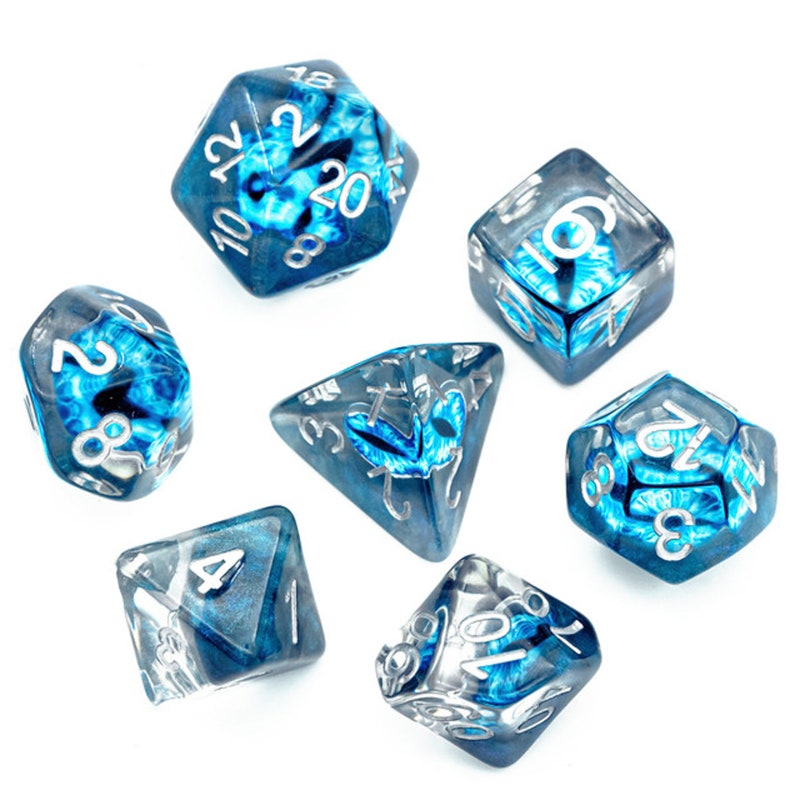 Clear Dice Set - Etsy