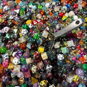 Mystery Bulk Random Dice Scoop | Mixed Dnd Polyhedral Scoop of Dice ...