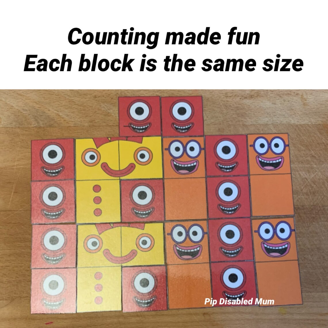 Number Blocks Fridge Magnets for Maths Numberblocks theme | Etsy