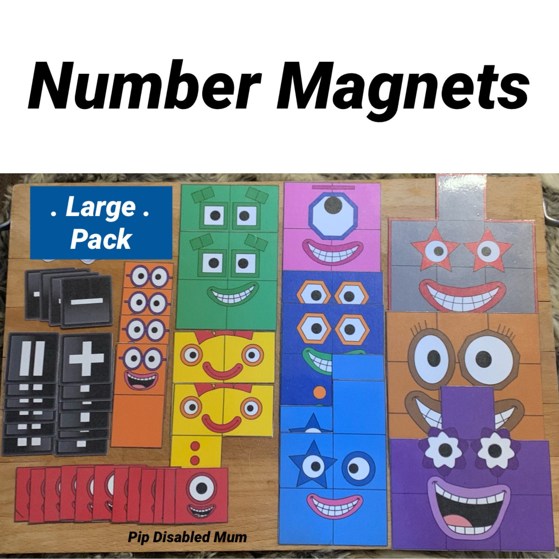 Number Blocks Fridge Magnets for Maths Numberblocks theme | Etsy