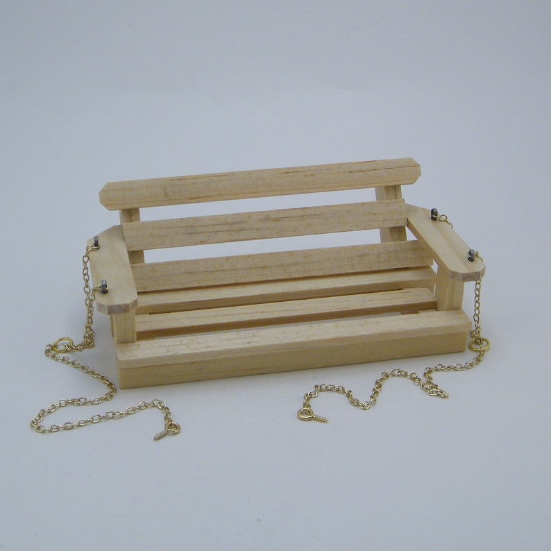 Dollhouse Miniature Porch Swing - Etsy