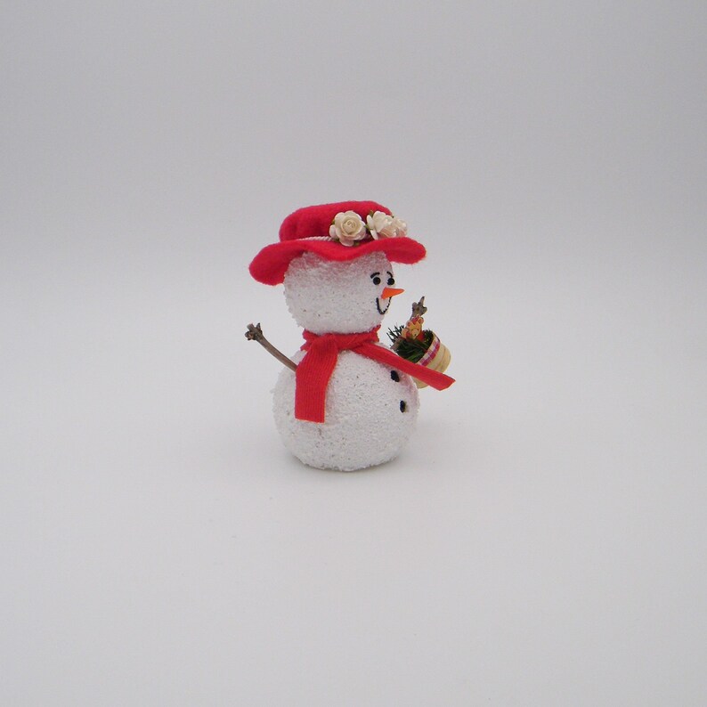 Dollhouse Miniature Snow Person - Etsy
